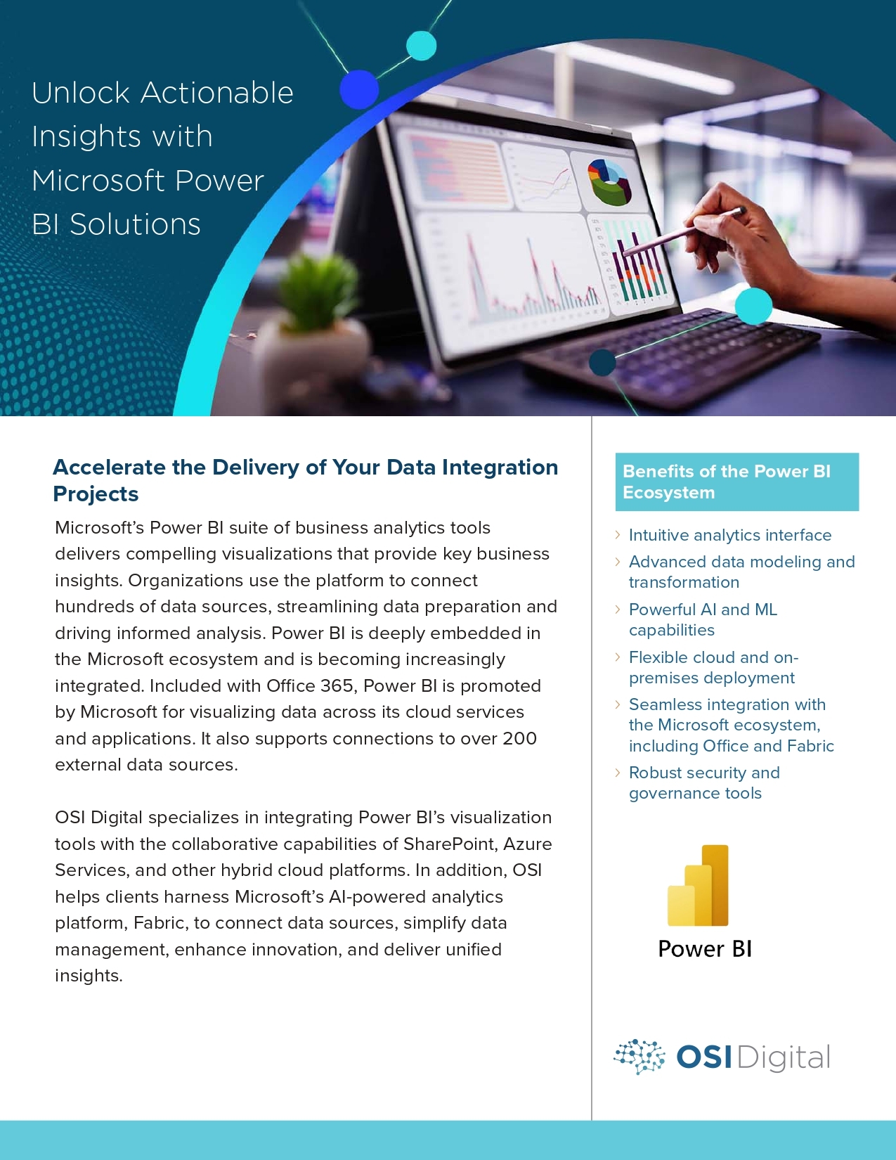 Data Sheet: Unlock Actionable Insights with Microsoft Power BI Solutions
